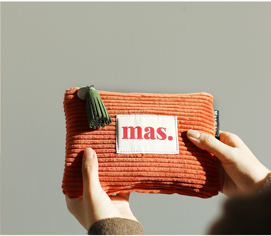 Basic pouch-corduroy orange masmarulez官方網站